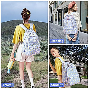 Fitmyfavo Backpack for Girls Elementary Middle School Bookbag Travel Daypacks for Teens Students Durable Laptop Bags