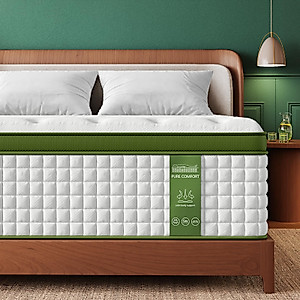 BedStory Full Mattress, 12 Inch Hybrid Mattress Full Size in a Box with Gel Memory Foam and Pocket Springs, Pressure Relief & Motion Isolation, CertiPUR-Us Certified, No Odor