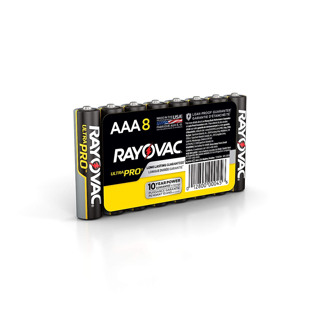 Rayovac AAA Batteries, Ultra Pro Triple A Battery Alkaline, 8 Count