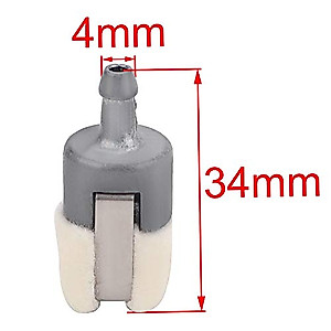 Harbot (Pack of 2) 502844401 Air Filter with Fuel Filter for Husqvarna 150BT 350BT 350BF 560BFS 560BTS Red Max EBZ5100 EBZ5100Q EBZ5100RH EBZ5150 EBZ5150RH EBZ6500 EBZ6500RH Backpack Blower