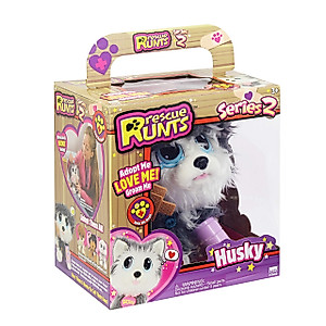 Rescue Runts II Plush Pet You Can Adopt & Rescue, Husky Dog Medium