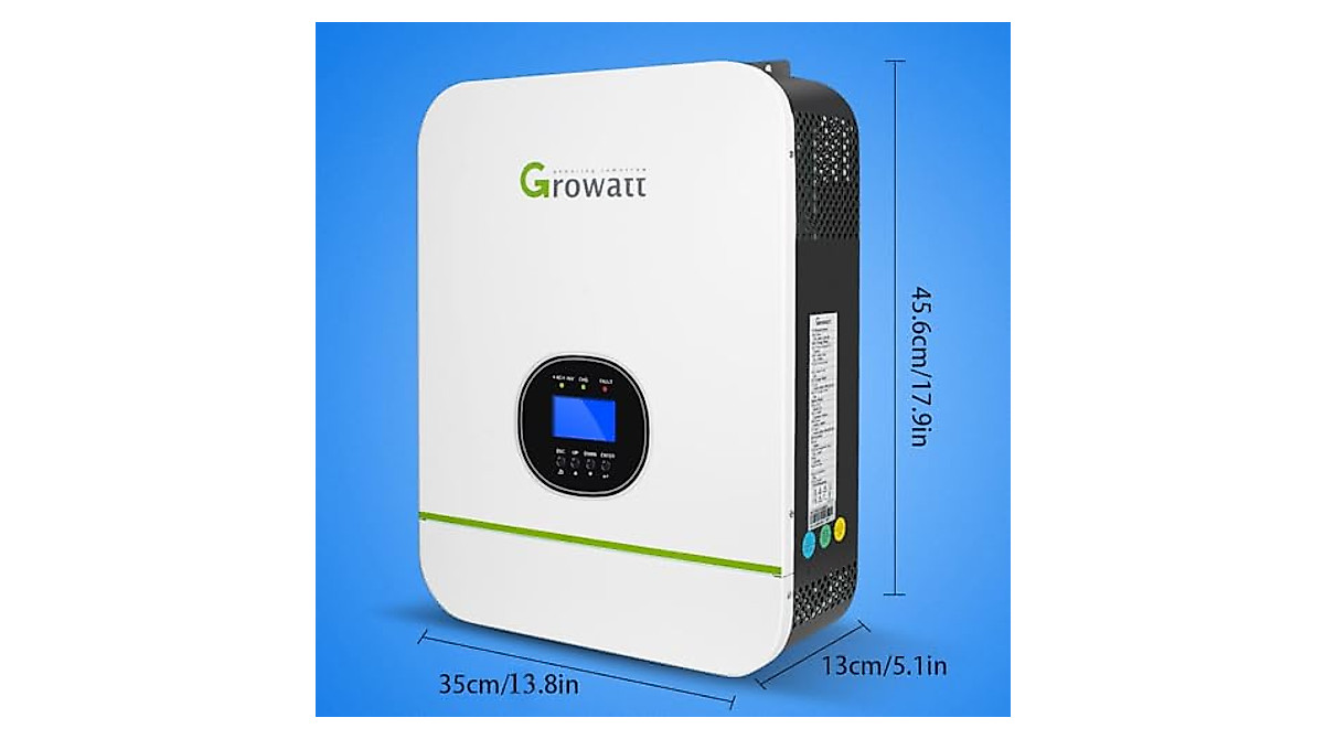 Growatt 3000W Solar Inverter with MPPT Charge Controller