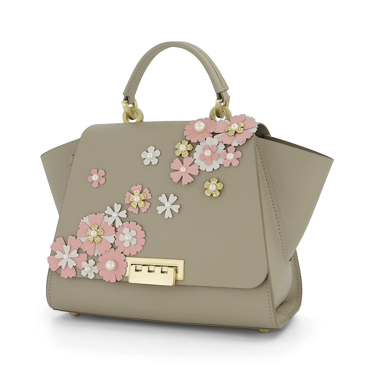 ZAC Zac Posen Eartha Medium Soft Top Handle, Smoke Ember