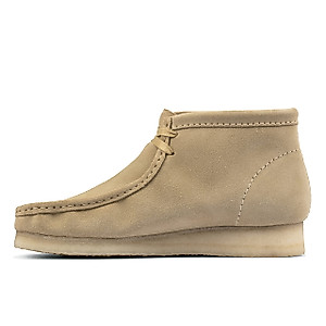 Clarks Men's Wallabee Suede-10M Chukka Boot, Maple Suede, 10