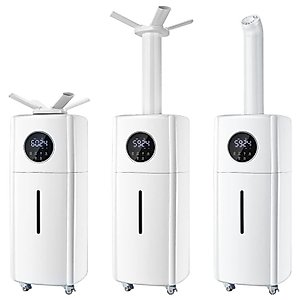 Mryitcal Humidifier Large Room,5.5 Gal Whole House Humidifier for Home 2200 sq ft, Plant Humidifier Whole Home Humidifier Top Fill Cool Mist Humidifier, 21L 2000ml/h Output,Dual 360° Nozzles, 3 Speed