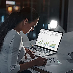 Aulynp Magnetic Video Conference Lighting Kit, Laptop Computer Monitor LED Video Light 6500K Dimmable Webcam Light for Remote Work, Online Education, Self Broadcasting, Zoom Calls and Live Streaming