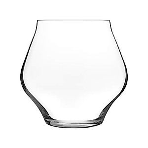 Luigi Bormioli Supremo 15.25 oz Pinot Noir Stemless Wine Glasses (Set of 2), Clear, 11281/02