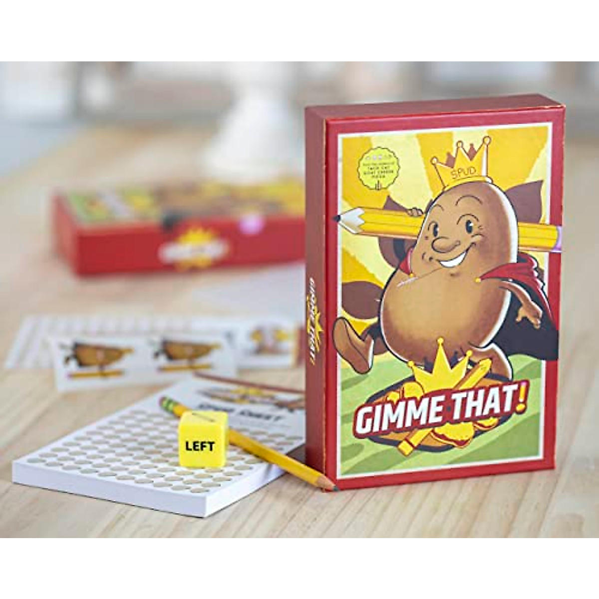 Gimme That! by The Creators of Taco Cat Goat Cheese Pizza, Family Party Game 3 to 8 players, Ages 8+, 1 Minute to Learn and Ridiculously Fun to Play!