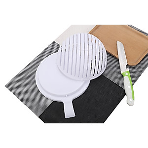 TedStuff Salad Slicer Salad Cutter Bowl | Fruit and Vegetable Cutter | Use As A Lettuce Slicer, Vegetable Chopper, Fruit Cutter Or Drainer Basket | Prepare Salads In 60 Seconds