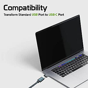USB-C Female to USB Male Quick Adapter Compatible with Your Microsoft Surface Duo 2 for Charger, sync, OTG Devices Like Keyboard, Mouse, Zip, Gamepad, pd(2pack)