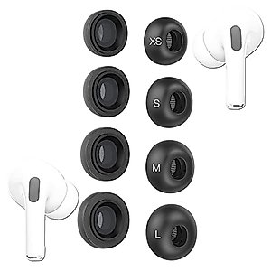 TENNMAK Memory Foam Ear Tips Replacement for AirPods Pro/AirPods Pro 2nd Generation 2022 Earbuds Eartips Earpad (XS/S/M/L)