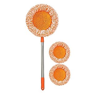 Mops for Floor Cleaning, 360 Degree Rotatable Adjustable Cleaning Mop, Extendable Wall Cleaner Mop,with Reusable Washable Mop Head, Wall Cleaning Mop for Wall Ceiling Floor