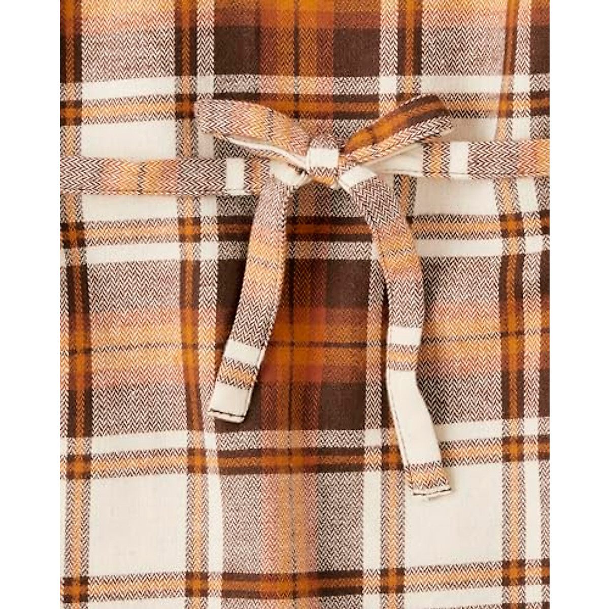 The Children's Place,Long Sleeve Plaid Fall Fashion Dress,HAY Stack,Large (10/12)