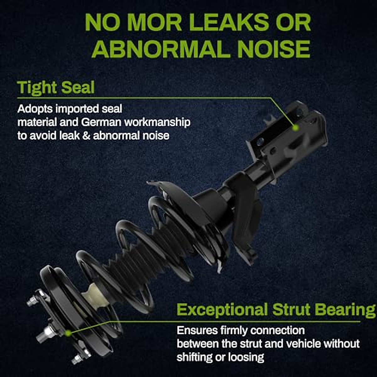 AUTOSAVER88 Full Complete Struts Compatible with Chevy Cobalt 2005-2010, Chevy HHR 2006-2011, Pontiac G5 2007-2009, Pontiac Pursuit 2005-2006, Front & Rear Shock Coil Spring Assembly