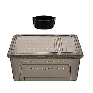 POPETPOP Reptile Breeding Box, Reptile Terrarium, Reptile Container Reptile Cage Lizard Tarantula Habitat Breeding Cage for Spider Scorpion Gecko