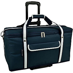 Picnic at Ascot Travel Cooler with Wheels- 64 Can Capacity- Collapsible Leakproof Cooler- Designed & Quality Approved in The USA