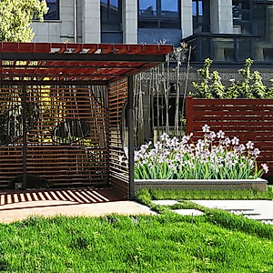 LXAFGP 8 Bundles White Artificial Flowers Outdoor Silk Flower UV Resistant Plants Fake Flower Greenery Faux Plastic Plants for Outdoor Indoor Home Window Garden Wedding Pot Hanging Plants Décor