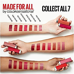 Maybelline Color Sensational Made for All Lipstick, Crisp Lip Color & Hydrating Formula, Fuchsia For Me, Bright Pinky Red, 1 Count