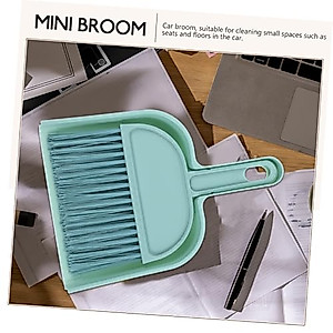 Gatuida 1 Set of Mini Broom and Dustpan Set for Desktop Handheld Broom and Dust Pan for Classroom Cleaning Small Dust Pan and Brush Set Compact Broom and Dustpan Set for Camping
