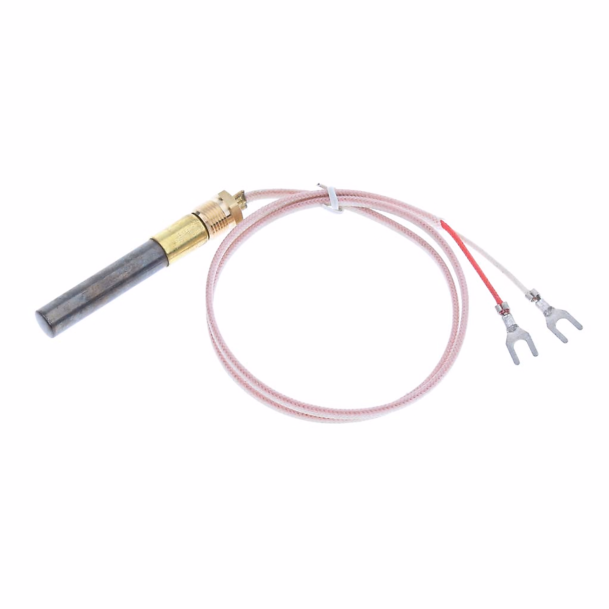 Gazechimp 2 Pcs 24 Inch Millivolt Thermopile Generators Replacement Used Fireplace / / Gas Fryer Cluster Thermocouple