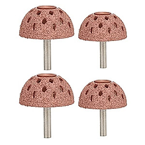 Bowl Type Tire Buffing Wheel, 1.65" & 2.15" Grinding Head Tungsten Steel Buffing Wheel for Pneumatic Tire Repair, Furniture Polish, Rust Paint Removal Tools(2Pcs)