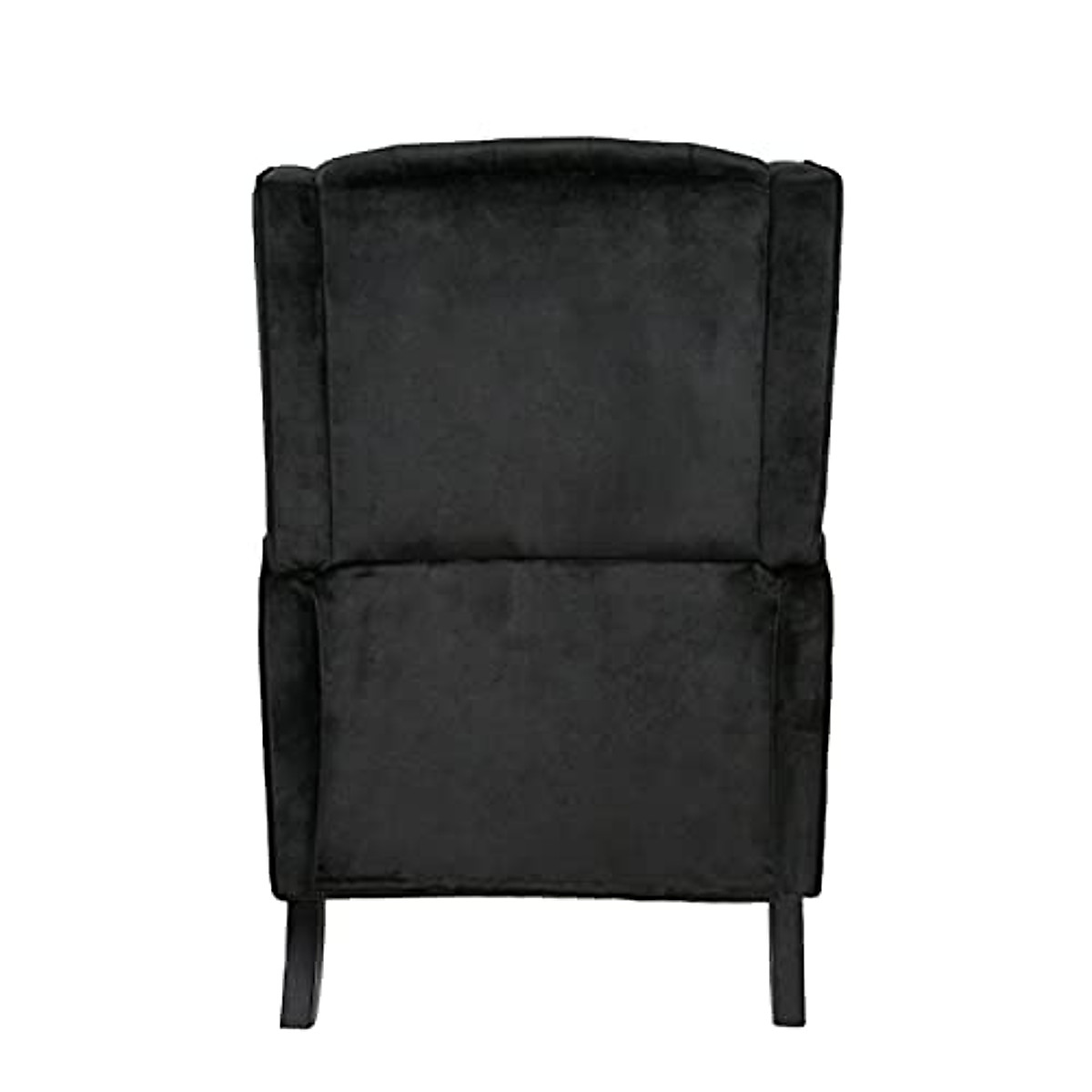 Christopher Knight Home Diana Wingback Recliner, Black + Dark Brown