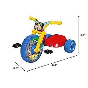 Fly Wheels Mickey & The Roadster Racers 10" Fly Wheels Junior Cruiser Ride-On, Ages 2-4