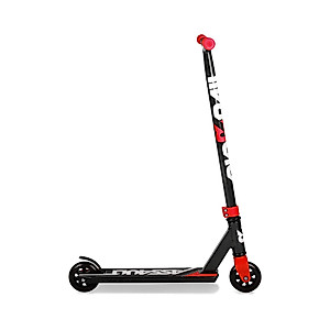 Riprail Assault Stunt Scooter Finished in Black/Red with Alloy Deck and ABEC-7 Bearings