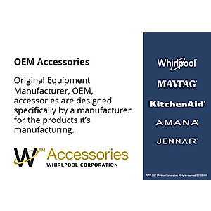 Whirlpool W11365014 Original Genuine OEM Dishwasher Power Cord Kit, Right Angle