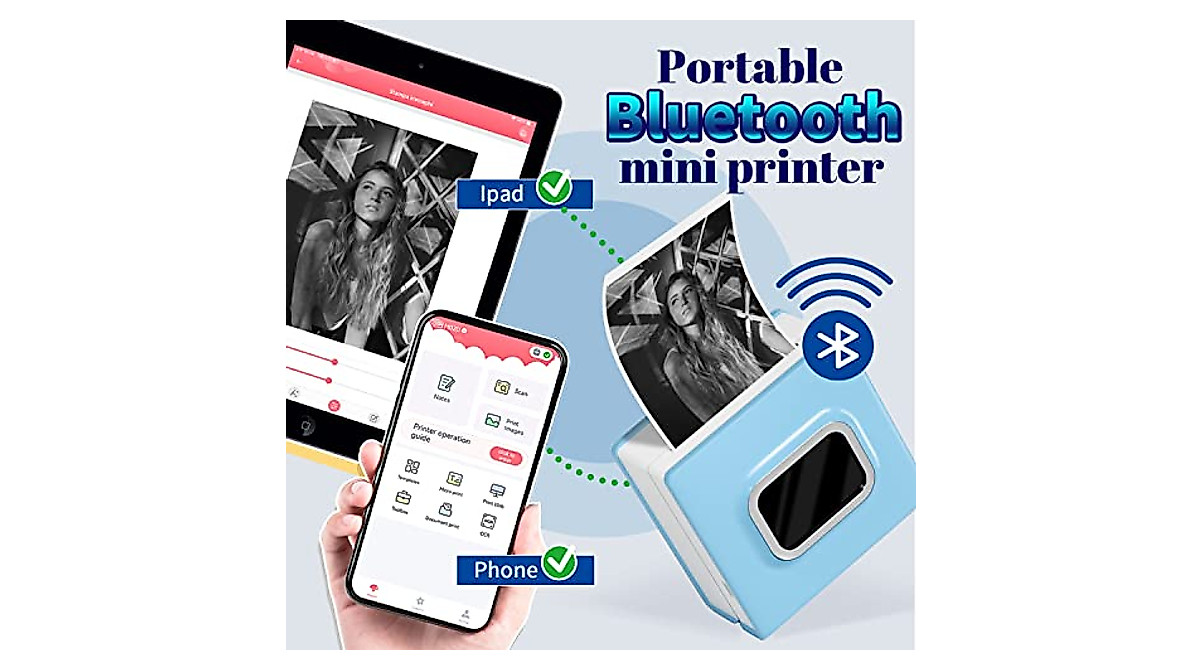 Print Anywhere! PokeLabel M02D Portable Mini Sticker Printer