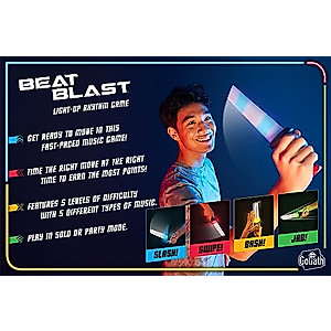 Goliath Beat Blast Game - Swing The Beat Stick on The Rhythm of The Music to Score Points - Lights and Sounds Game for Ages 8 and Up, 1 Player