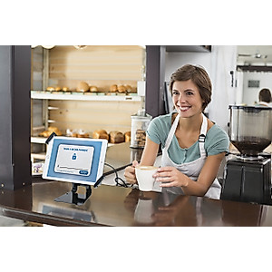 Anti-Theft Grip- CTA Adjustable Grip and Stand for iPad 10th Gen 10.9" - iPad 10.2" 7th/8th/9th Gen - iPad Air 4 - iPad Pro 11-12.9" - iPad Pro - Surface Go 3 & 9.7-14” Tablets - Black (PAD-ATGSL)