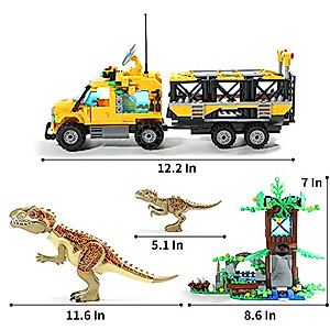 Mesiondy Dinosaurs Building Blocks Set, Dinosaur Toys for Age 8-14 Years,Dinosaur Park World, Birthday Gifts for Boys and Girls (546 Pcs)