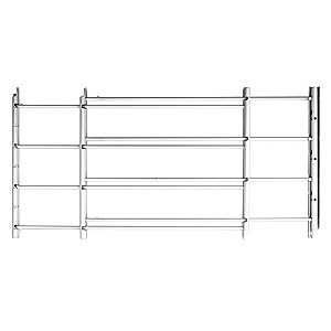 John Sterling 4Bar Basic Fixed Window Guard,14x14-24 Inches White