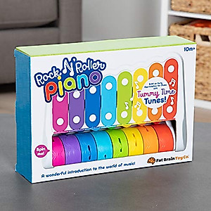 Fat Brain Toys Rock 'N Roller Piano - Musical Bells for Babies & Toddlers