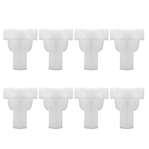 uxcell Shoe Rack Accessories Connectors, 16mm Inner Diameter for Repair Assembled Wardrobe 3 Way, Replacement of Parts 8 Pcs