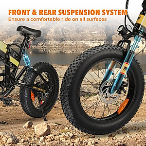 CYCROWN Knight Electric Bike for Adults 750W Peak Motor Up to 20 MPH 60 Miles,600wh Removable Battery,Folding 20" x 4.0" Fat Tire Electric Bicycle Dual Shock Absorber Ebikes for Adults