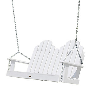 Highwood Classic Westport Adirondack Porch Swing, 4 Feet, White