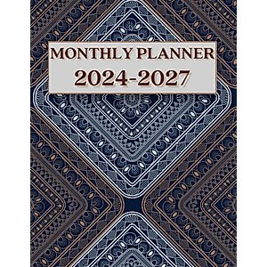 2024-2027 Monthly Planner 4 years: 48 Months Planner, January 2024 to December 2027, 4-Year Calendar & Monthly Planner- 8.5x11 inches, |Theme: Professional |