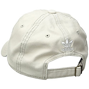 adidas Originals Women's Relaxed Fit Adjustable Strapback Cap, Khaki/White, One Size