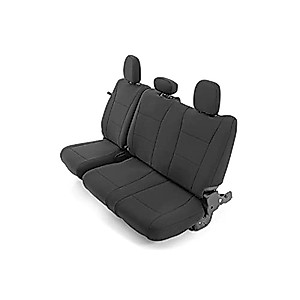 Rough Country Neoprene Seat Covers for Ford F-150 (15-23)/F-250/350 (17-23) - UV & Water Resistant F150 Seat Covers, Foam Padded Seat Covers for Trucks Full Set - Front & Rear Covers
