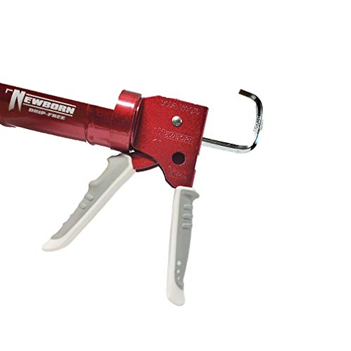 Newborn 930-GTD Drip-Free Smooth Hex Rod Cradle Caulking Gun with Gator Trigger Comfort Grip, 1/10 Gallon Cartridge, 10:1 Thrust Ratio