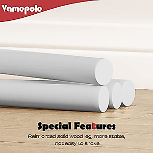 VAMEPOLE Computer Desk for Home Office, 39" Small White Office Desk with 2 Hooks, 2 Drawers, Vanity Desk for Small Spaces Study Table Laptop Desk (White)