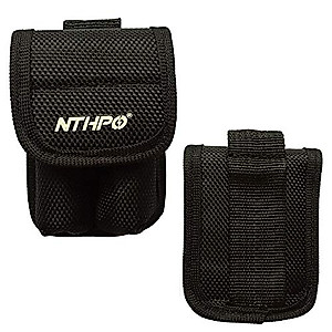 4 Pcs of Nylon Case Pouch Holder Bag Storage for 2X18650 or 2X20700 or 2X21700 or 2XCR123A Battery W/Belt Holster (Batteries are not Included) for Samsung INR21700 30T 40T,Sanyo NCR20700B 18650