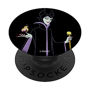 Disney Sleeping Beauty Maleficent With Staff & Aurora Flame PopSockets PopGrip: Swappable Grip for Phones & Tablets