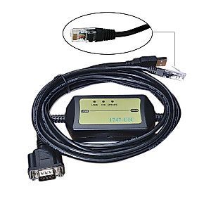Avanexpress Twinklebay PLC Programming Cable Compatible with 1747-UIC USB to DH485 RS485 RS232 Interface Converter