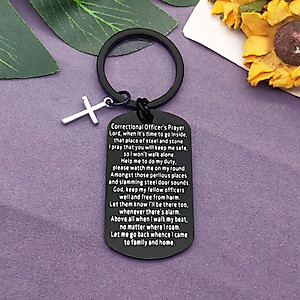 Correctional Officer Gift Keychain Correctional Officer Jewelry Prayer Jewelry Christian Gift Religious Jewelry Thanksgiving Day Christmas Birthday Gift from Correctional Officer Mom Wife Daughter