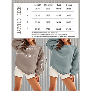 EFAN Sweatshirts Hoodies for Women Oversized Sweaters Fall Outfits Clothes 2024 Crew Neck Pullover Tops Loose Comfy Winter Fashion