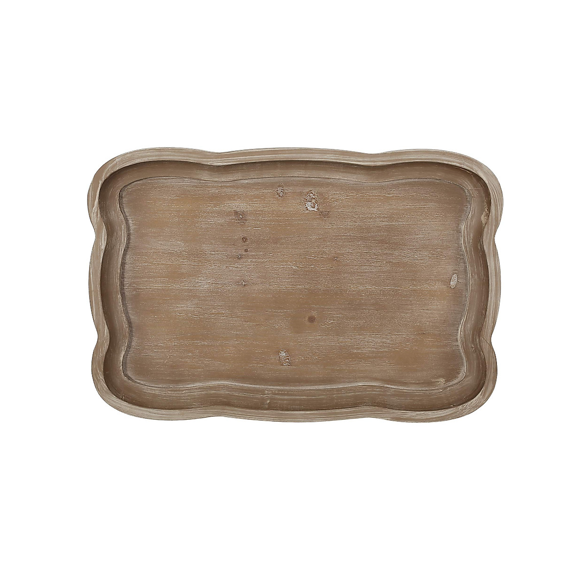 Christopher Knight Home Esther French Country Accent Table with Rectangular Top, Natural + Distressed White