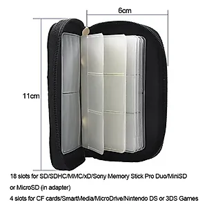 Goodbuy Memory Card Carrying Case Wallet Holder Storage Bag For CF/SD/SDHC/MS/DS 3DS Games